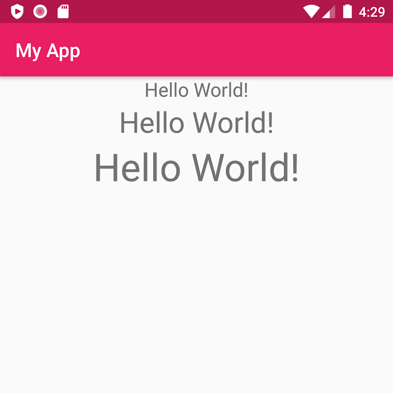 Android TextView Text Size Or Font Size